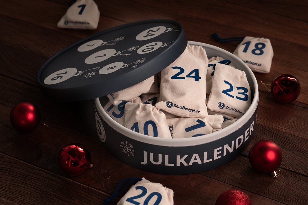 Snusbolaget släpper julkalender idag - Boxtoppen